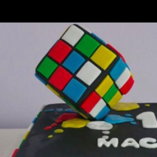 Rubiks Cube Cake Toppers - Etsy