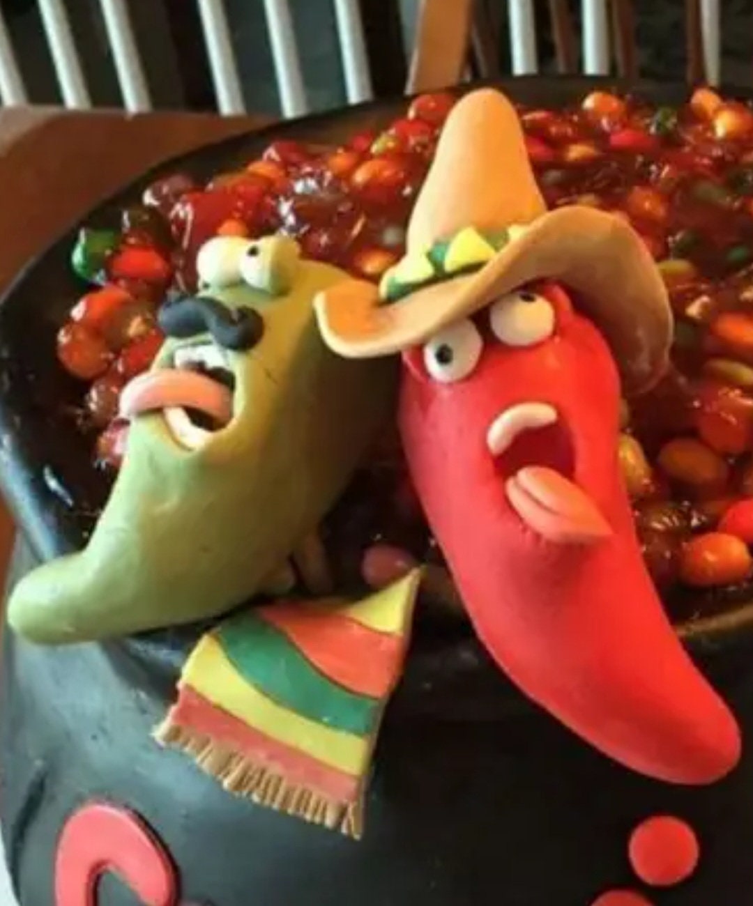 Chilli Peppers Fondant Cake Topper - Etsy