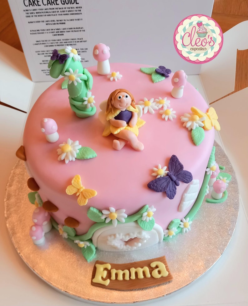 Fairy Theme Cake Toppers Edible Sugarpaste - Etsy Australia