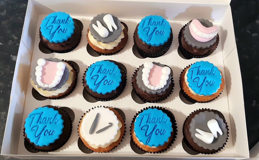 Dental/tooth Cupcake Toppers - Etsy