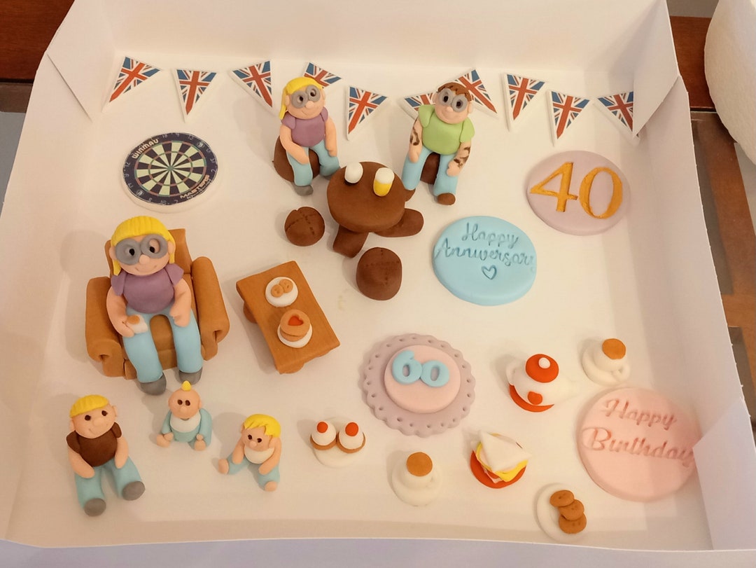 Personalised Cake Toppers, Edible and Handmade - Etsy