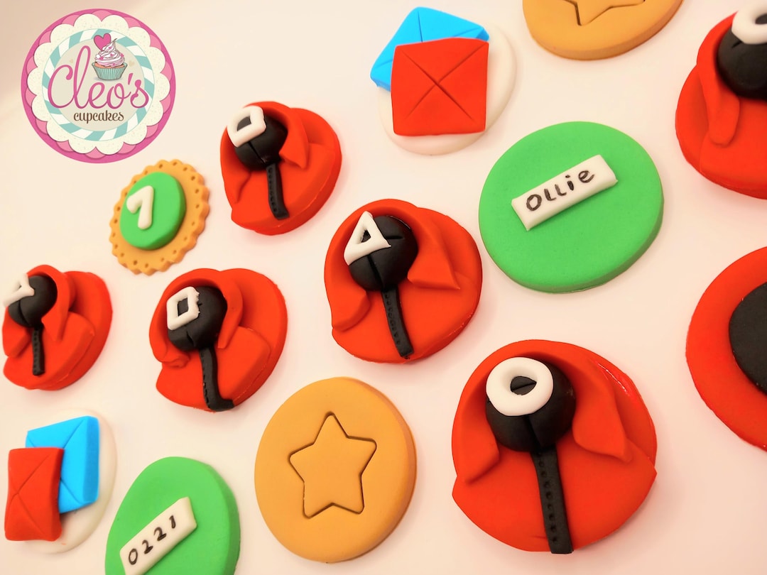 Squid Cupcake Game Toppers, Edible! - Etsy