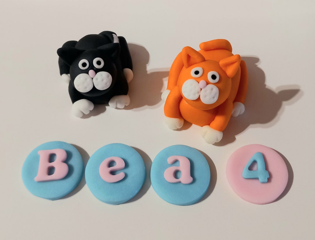 Cats Cake Topper Any Colour - Etsy