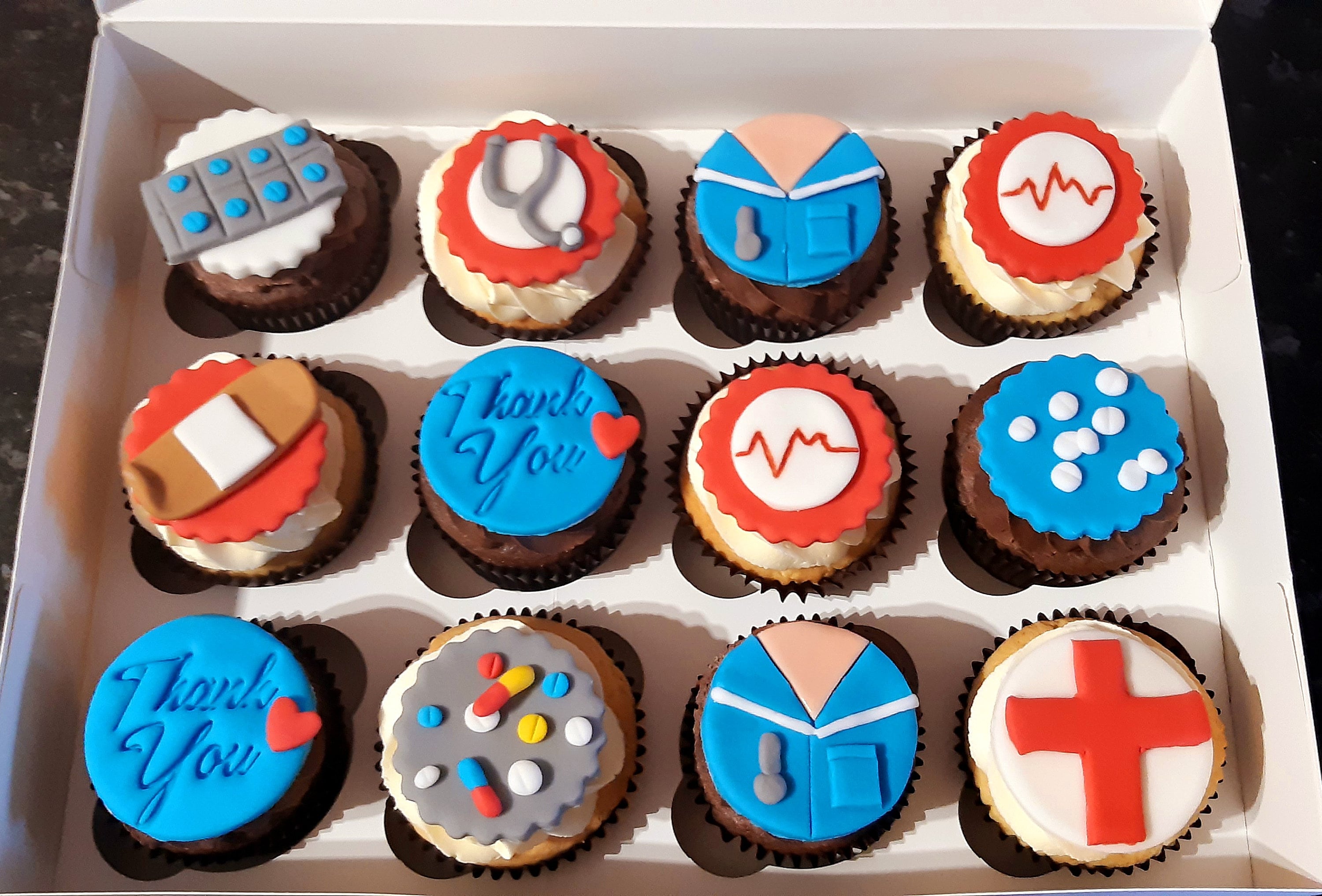 Nursing Cupcake Toppers, Edible and Handmade! - Etsy