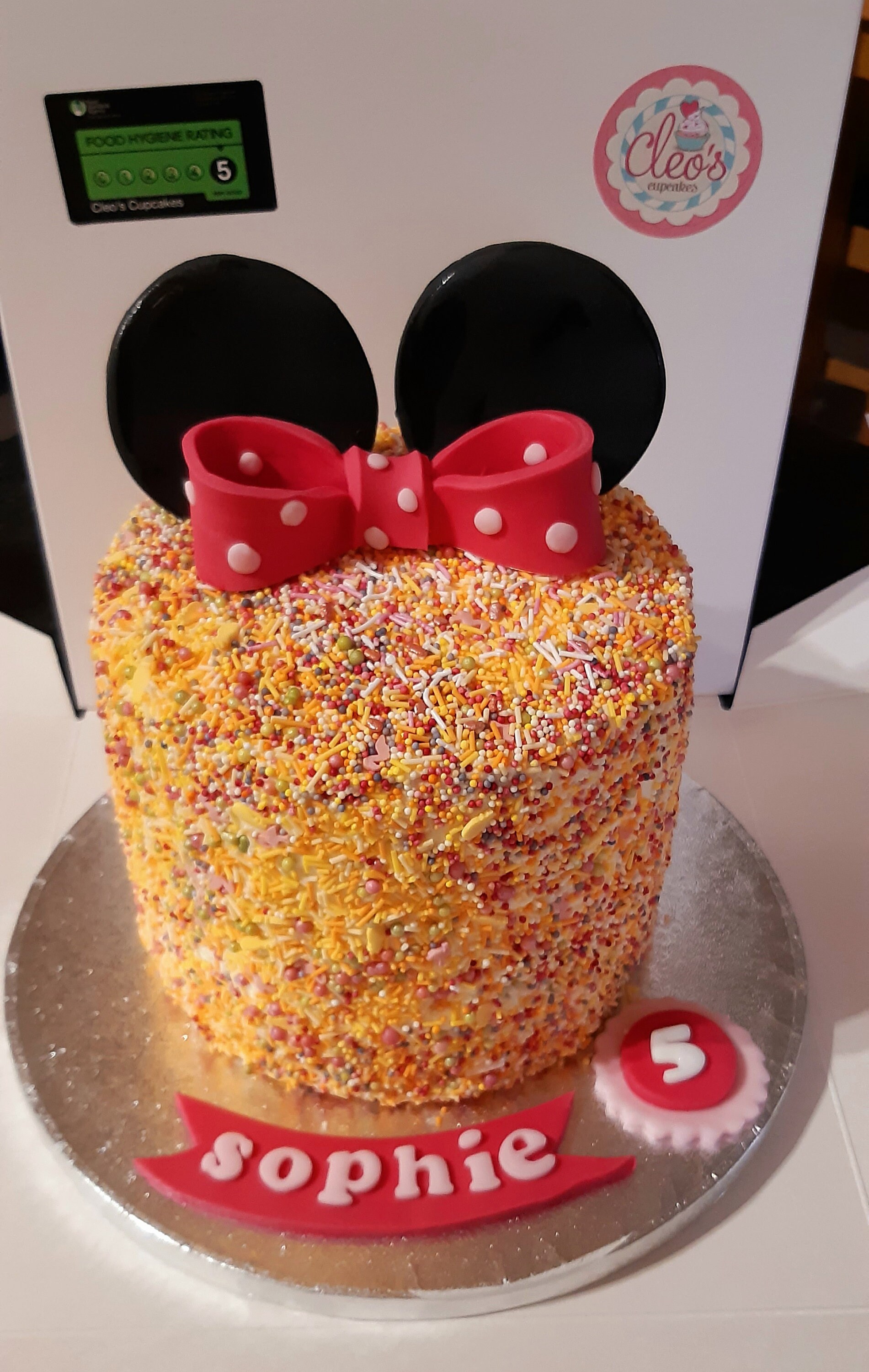 Round Ears and Bow Cake Toppers - Etsy