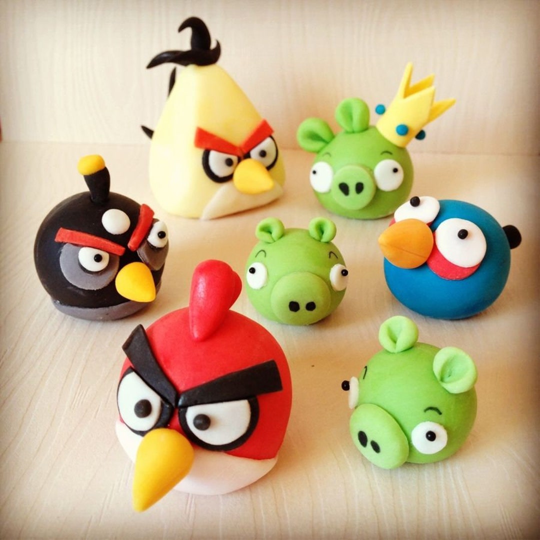 Unofficial Birds Fondant Cake Toppers! Edible! - Etsy