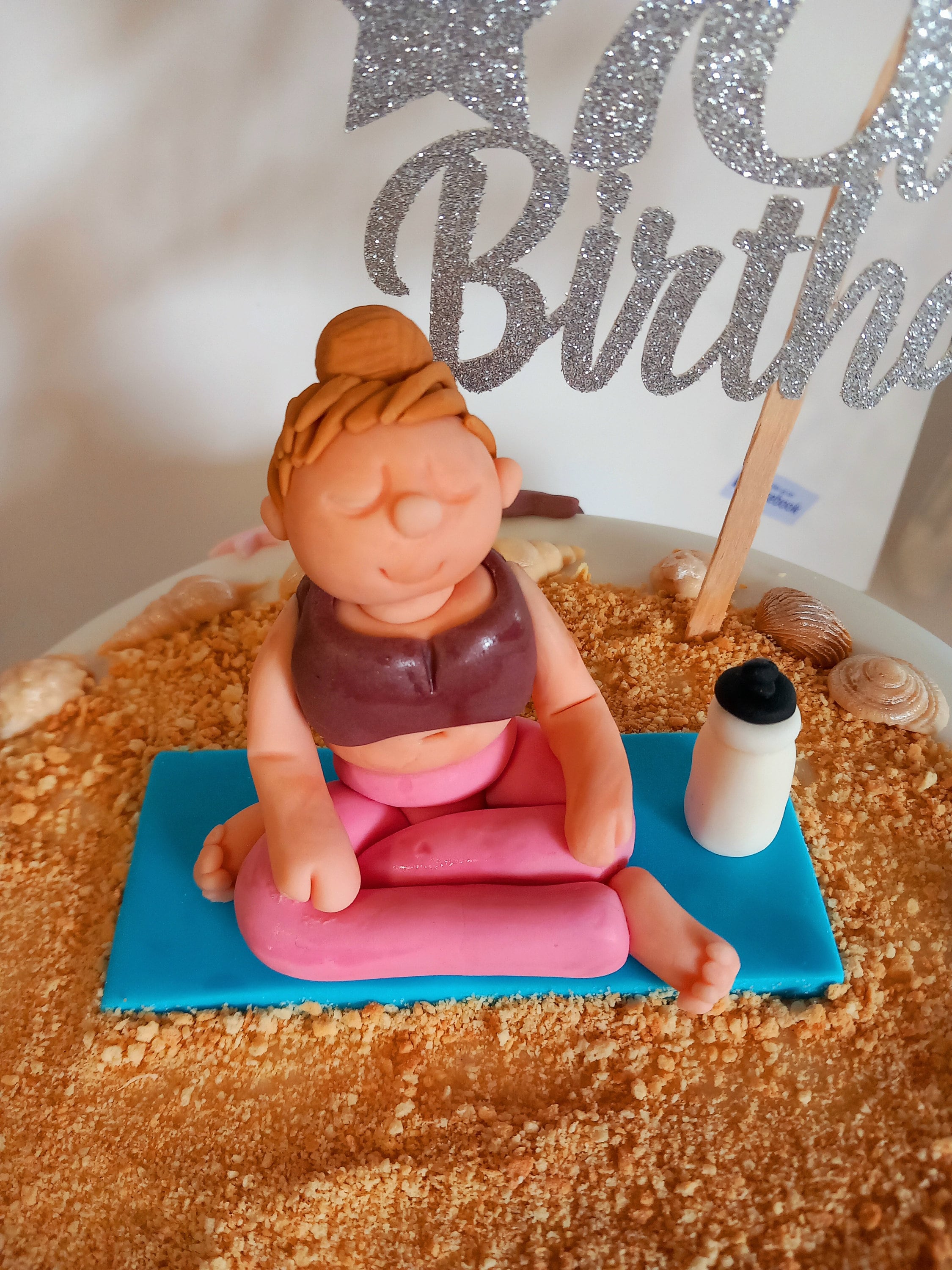 Handmade Edible Cake Topper Yoga Figure - Etsy