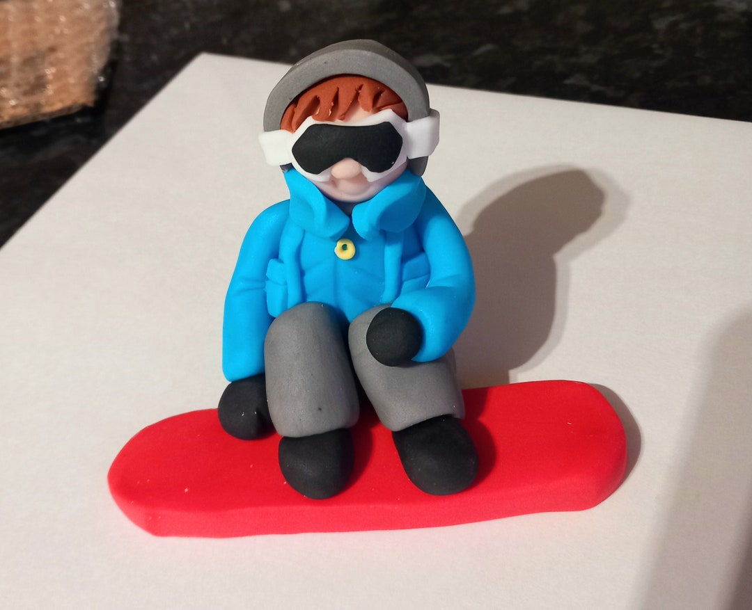 Snowboarder/skier Edible Cake Topper! - Etsy