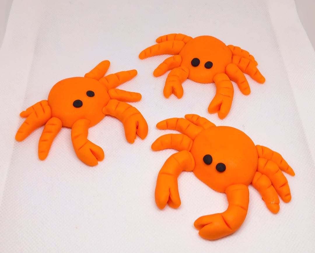 Handmade Crab Edible Cake Topper - Etsy