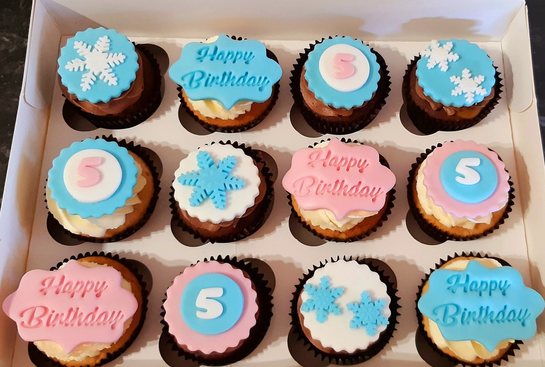 Unofficial Winter Cupcake Toppers Edible and Handmade - Etsy