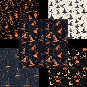 Spooky Halloween Scrapbook Paper - Digital Paper, Fun Halloween Paper ...