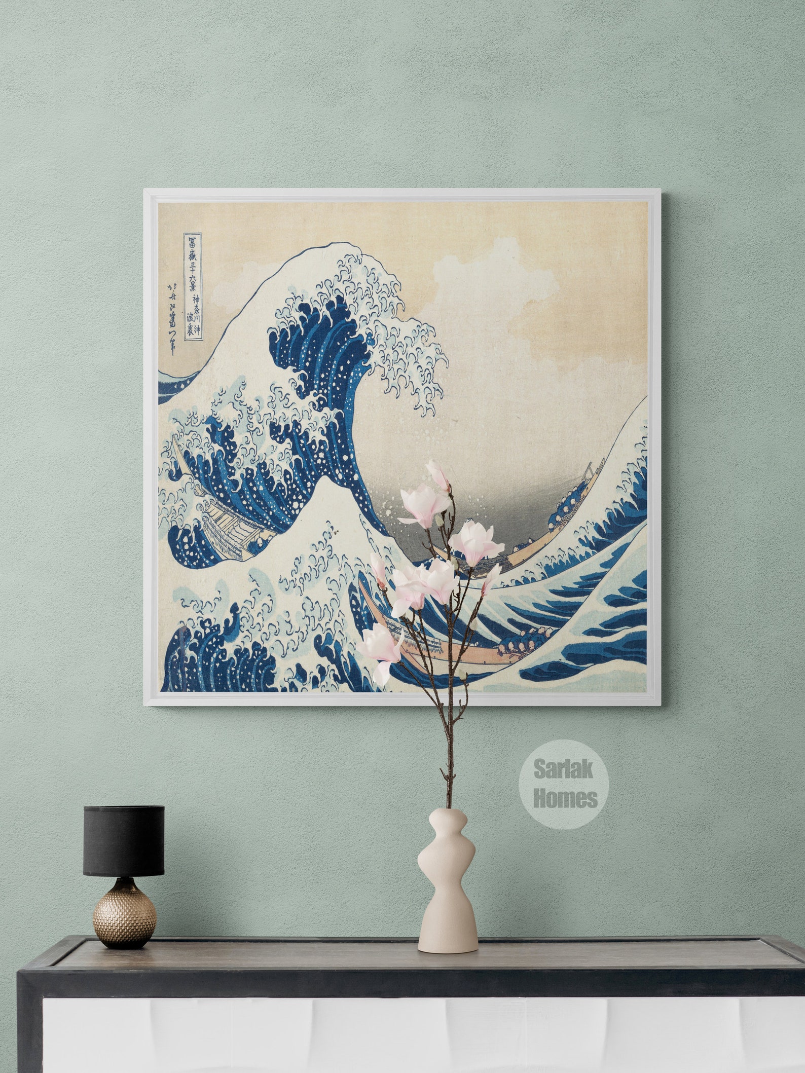 The Great Wave at Kanagawa Canvas Japanese Art Katsushika - Etsy