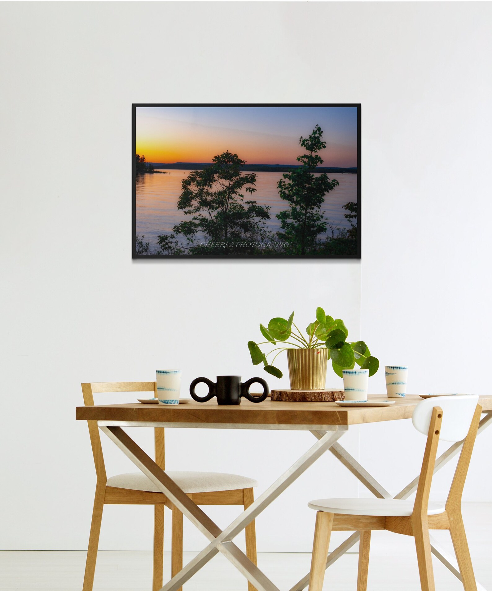 Sunset Lake Photography Print, Digital Wall Art, Nature Landscape Photo ...