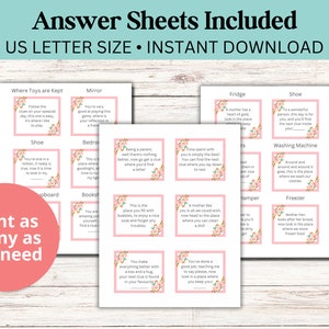 Indoor Printable Mother's Day Scavenger Hunt for Kids & Moms | Treasure ...