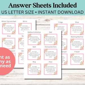 Indoor Printable Mother's Day Scavenger Hunt for Kids & - Etsy