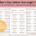 Printable Mothers Day Scavenger Hunt for Kids & Moms | Indoor Treasure ...