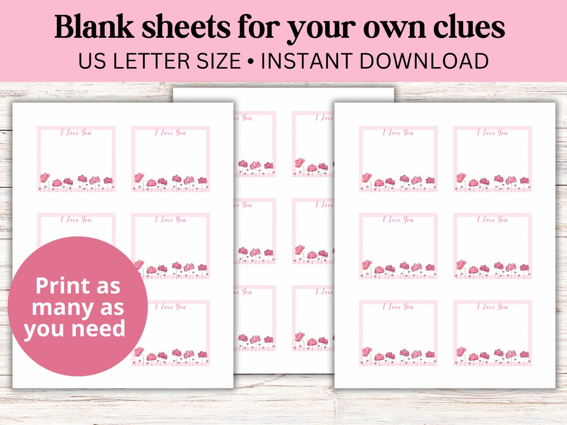 Printable Mothers Day Scavenger Hunt for Kids & Moms | Indoor Treasure ...