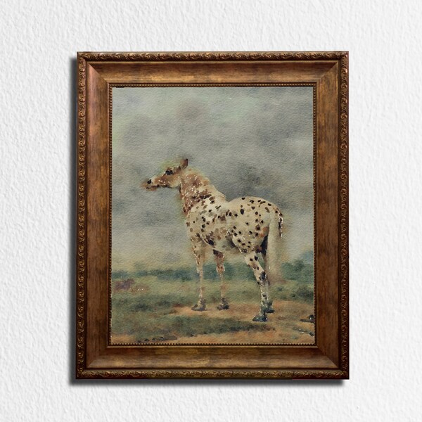 Spotted Horse Painting - Etsy