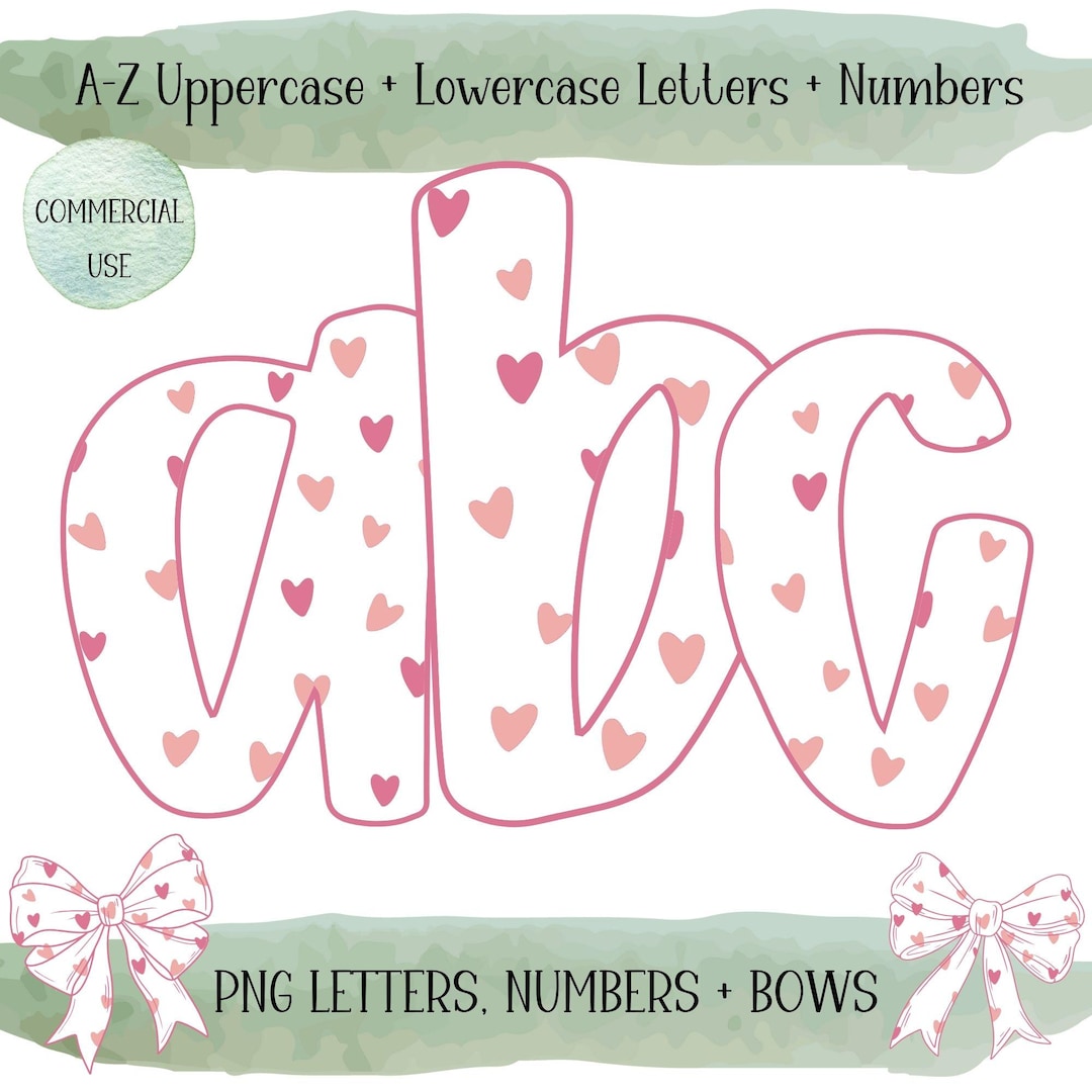 Doodle Alphabet PNG Clipart, Pink Doodle Font, Valentines Doodle ...