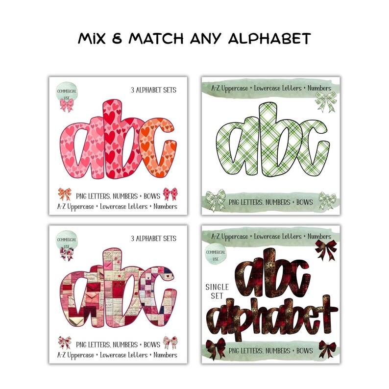 Pink Doodle Alphabet PNG Bundle – Coquette Bow Letters, Preppy Pink ...