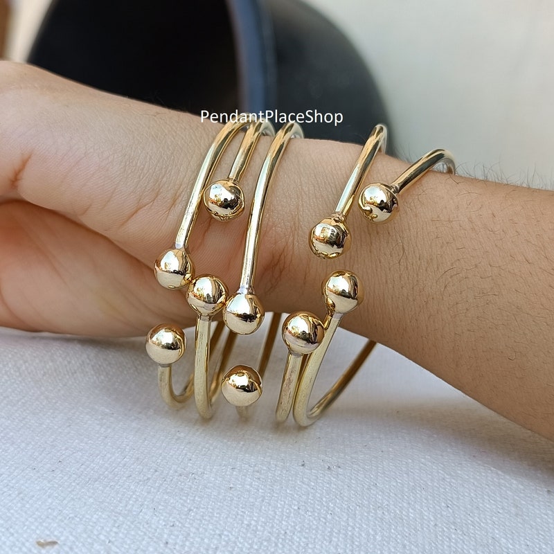 Brass Bangle Set - Etsy