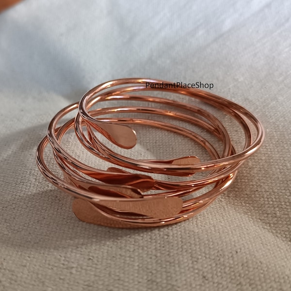 Copper Bangles - Etsy