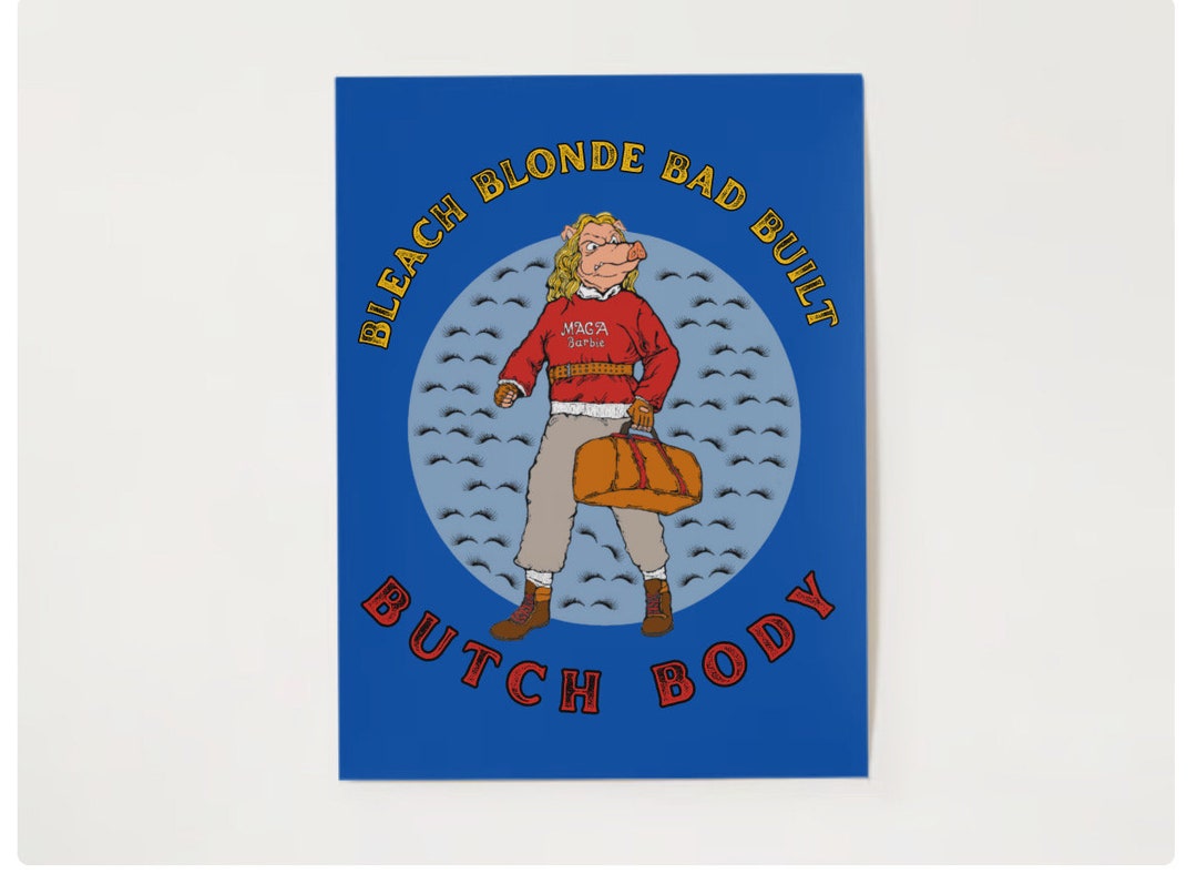 Bleach Blonde Bad Built Butch Body Art Print - Etsy