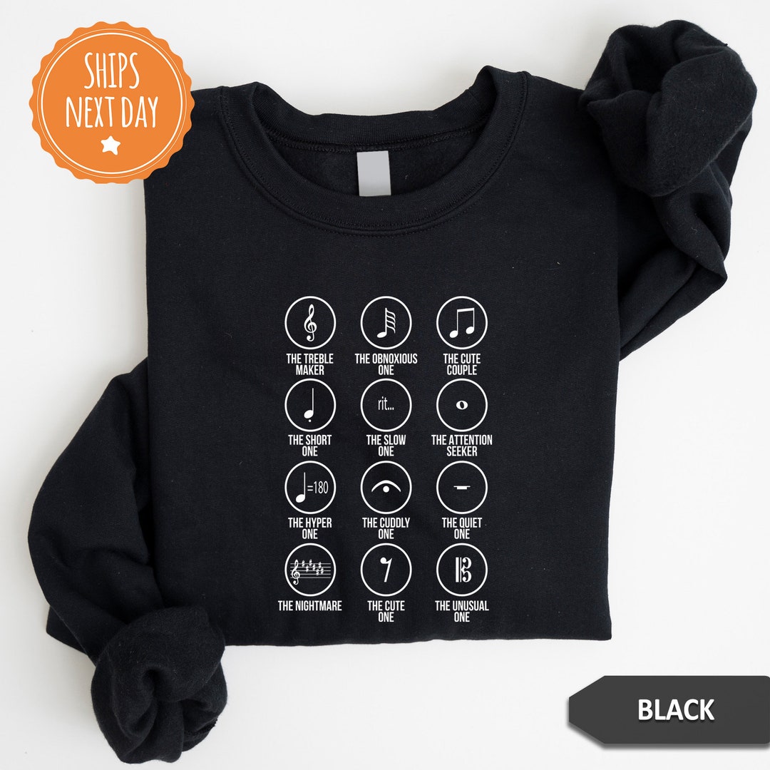 Musical Notes Symbol Definition Sweatshirt Music Teacher Music Lover ...