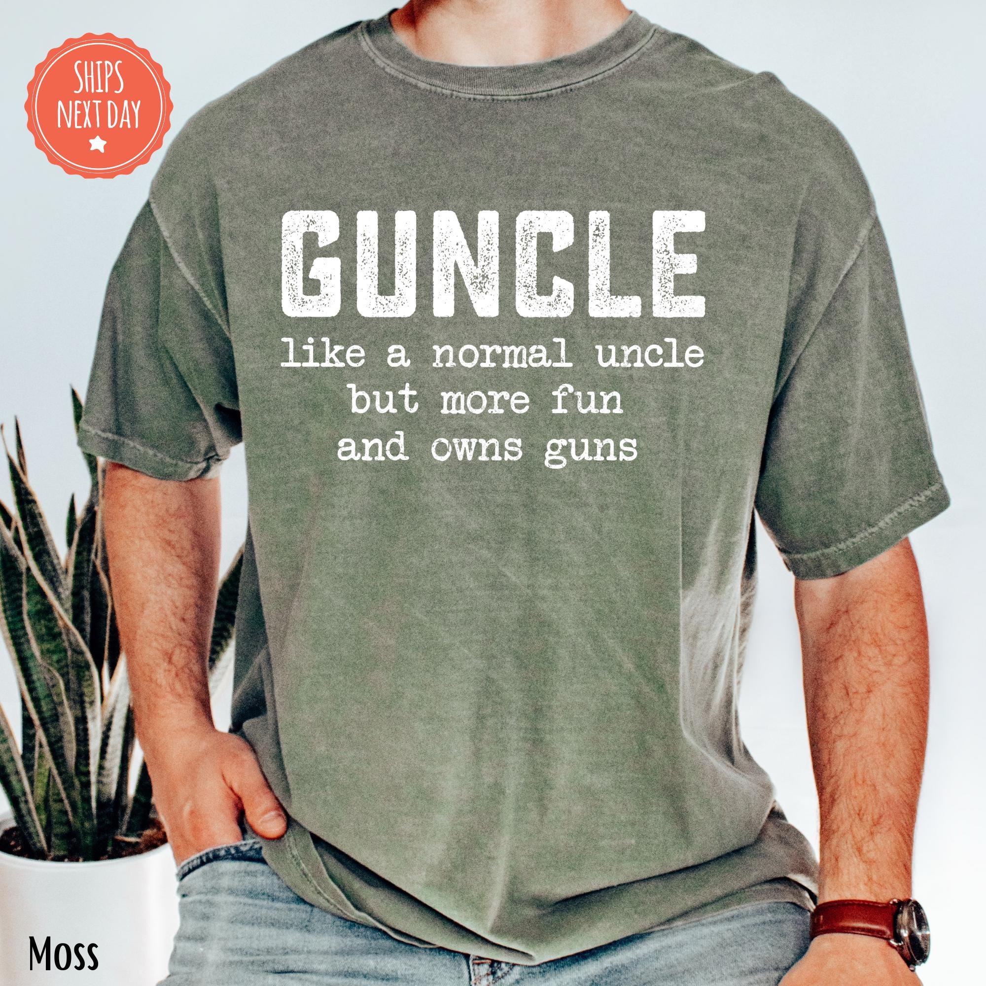 Guncle Like A Normal Uncle but More Fun and Owns Guns Shirt - Uncle ...