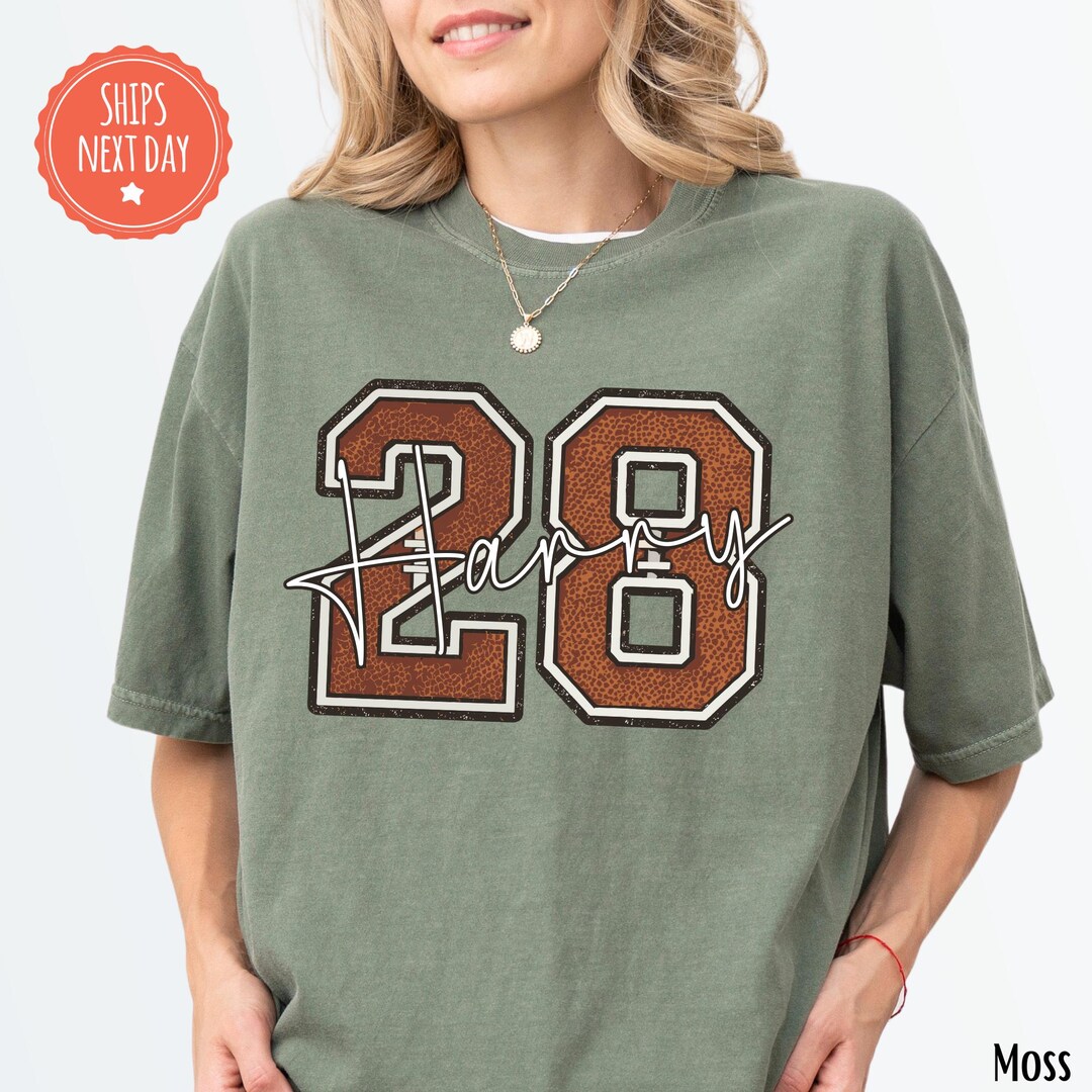 Custom Football Number Shirt - Football Number With Name Tee ...