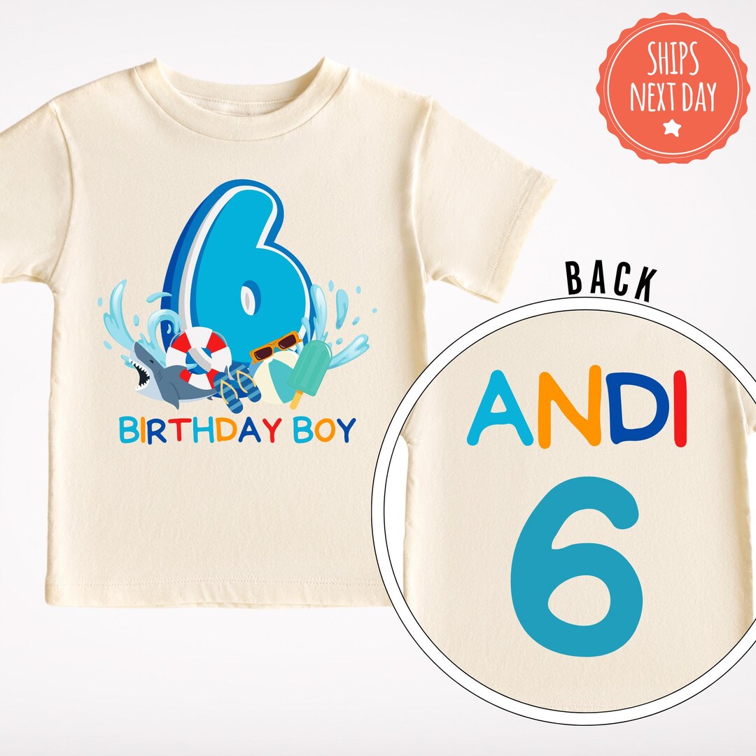 Birthday Pool Party Birthday Shirt - Custom Birthday Pool Party - Pool ...