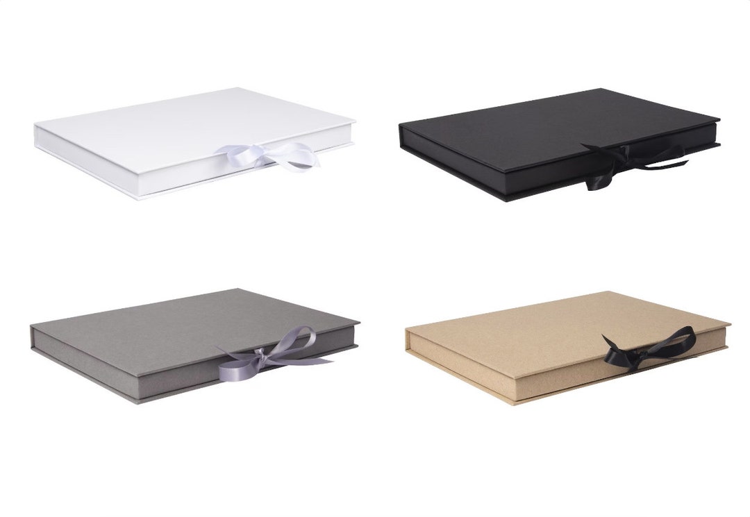 Book Style A5 Presentation Gift Boxes - 230 X 165 X 17mm - Kraft ...