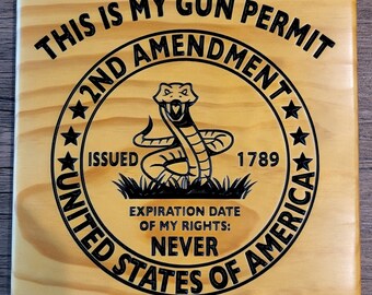 2nd Amendment Wood Sign - Etsy