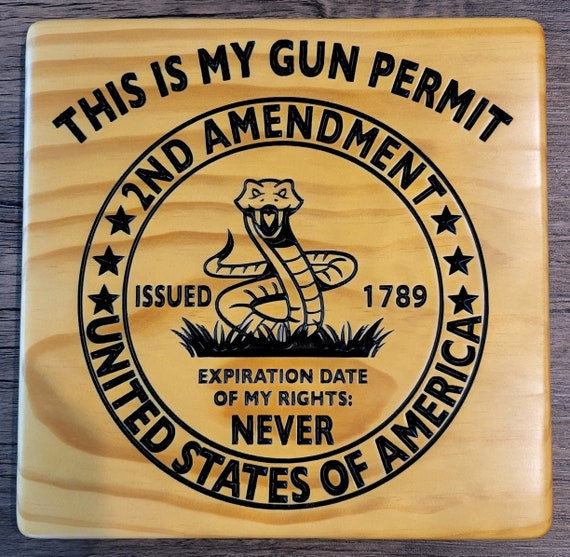 2nd Amendment Wood Sign - Etsy