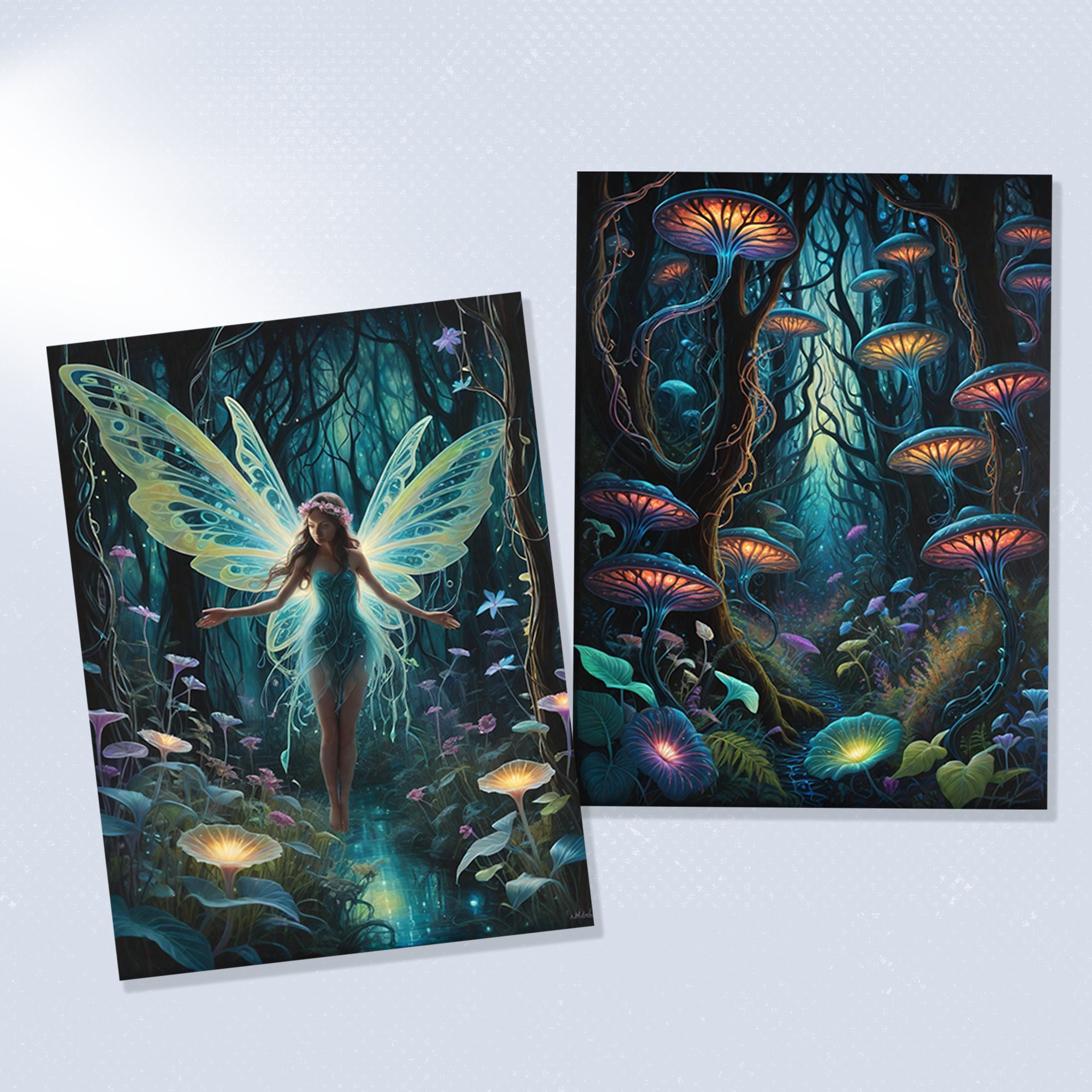 Enchanted Woodland Fairy Craft Paper Pack, 12-page Digital Craft Paper ...