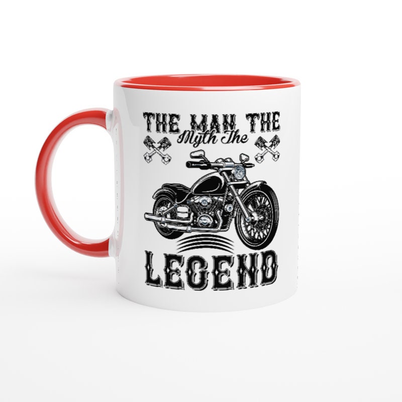 The Man the Myth the Legend, Funny Mugs, Gift for Biker, Biker Mug ...