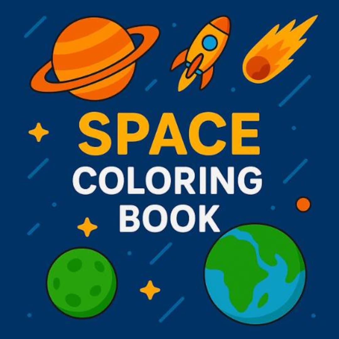 Printable Space Coloring Pages for Kids– 25 Astronaut, Rocket, Planet ...
