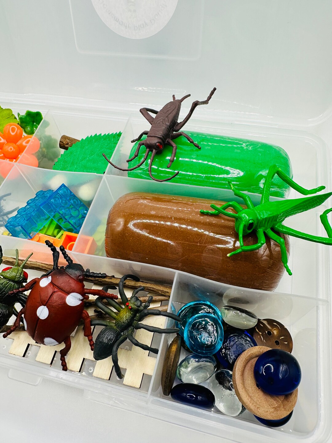Bug Play Dough Kit, Bugs Sensory Play, Bugs Gift, Handmade, Sensory Kit ...