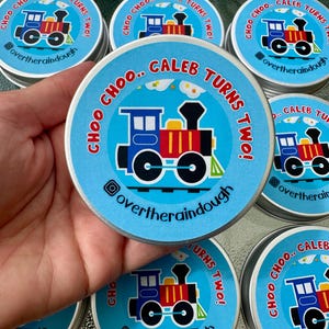 Choo Choo Train Play Dough Party Favors: Handmade Birthday Gift ...