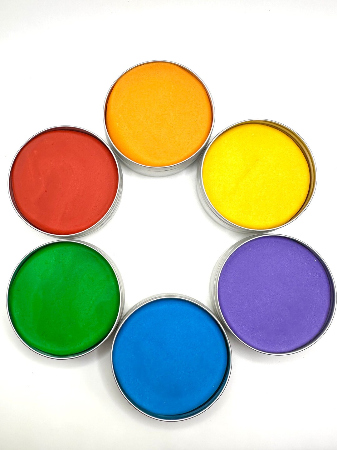 Rainbow Play Dough, Homemade Play Dough, Fun Dough, Handmade Gift - Etsy