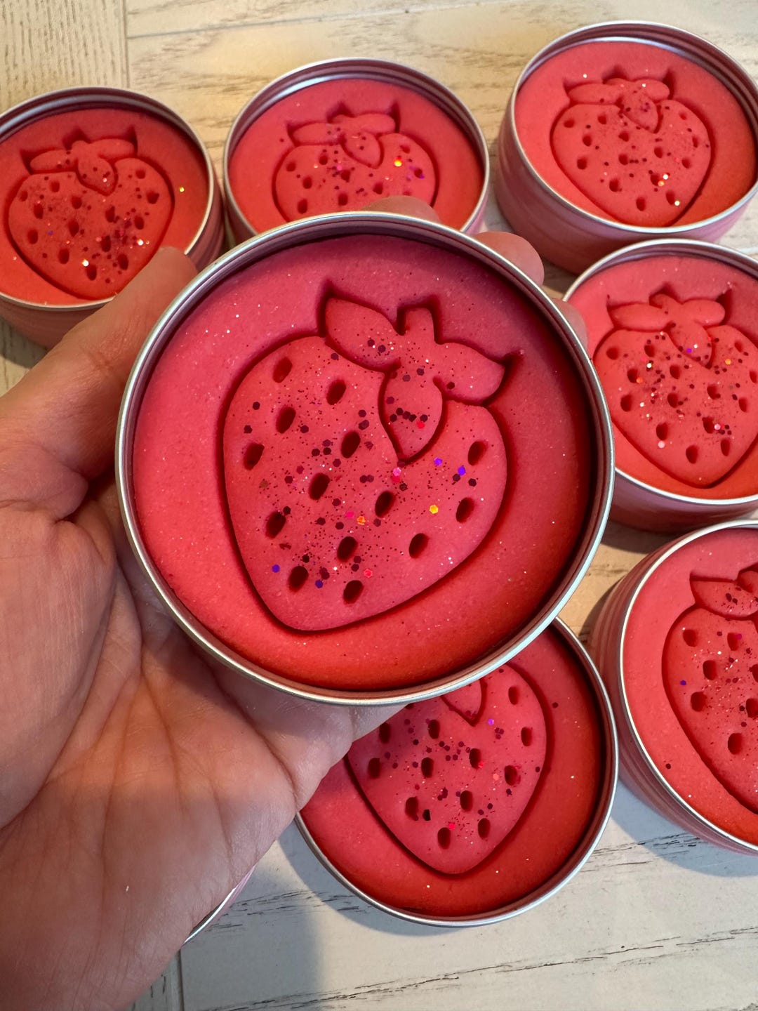 Strawberry Play Dough Favors, Berry First Birthday, Berry Sweet ...