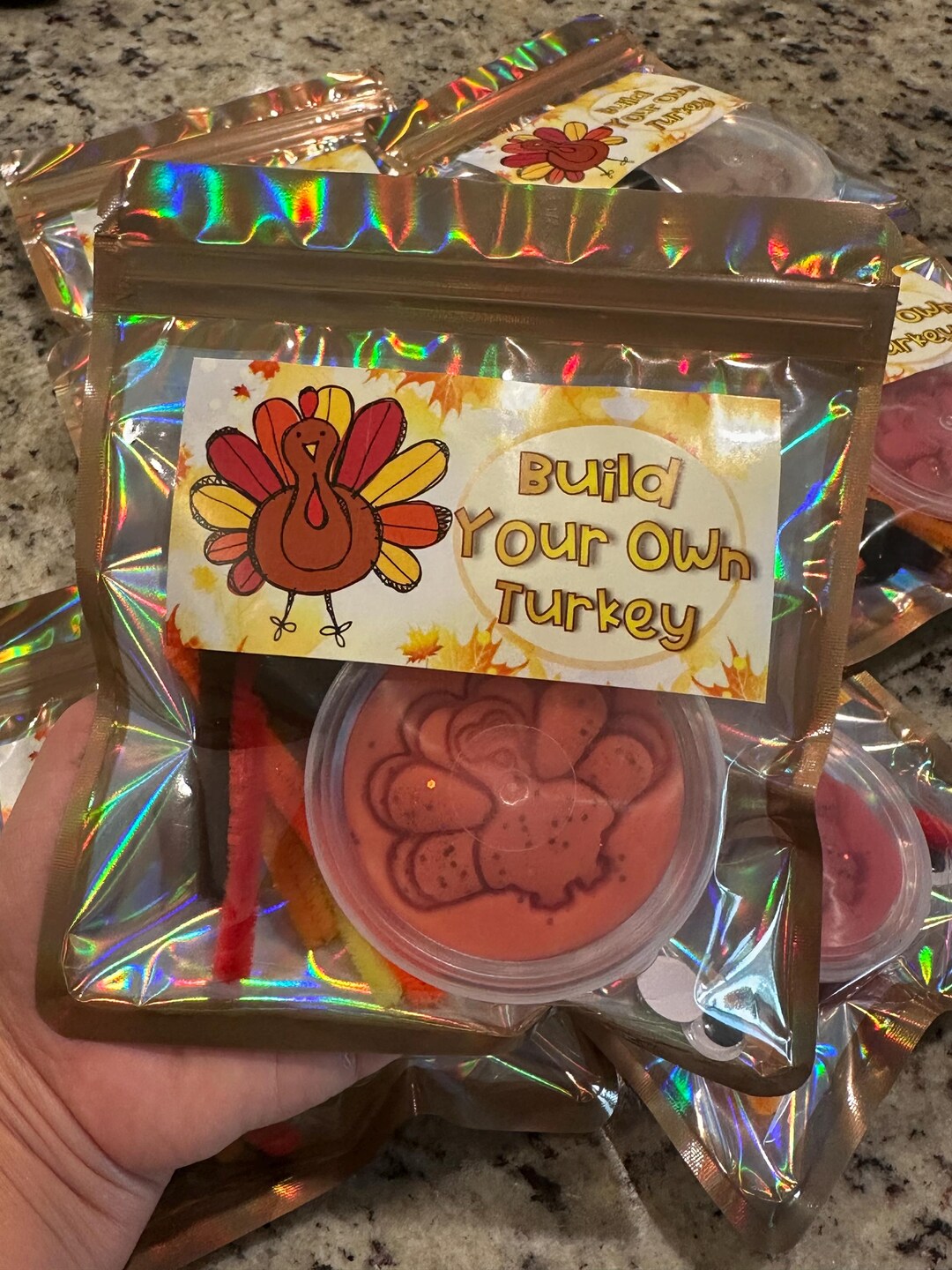 Build Your Own Turkey Play Dough Kit: Personalized Thanksgiving Gift - Etsy