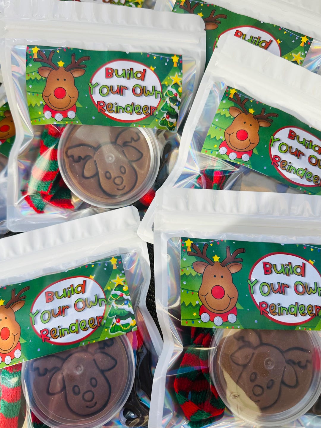 Build Your Own Reindeer Play Dough Kit, Personalized Christmas Gift - Etsy