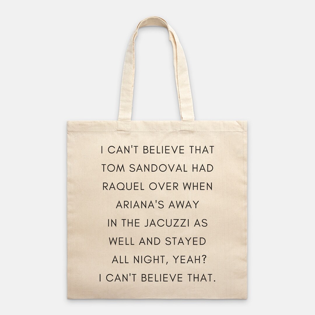 Scandoval Tote Bag - VPR Merch, Vanderpump Rules Merch, Bravo Merch ...
