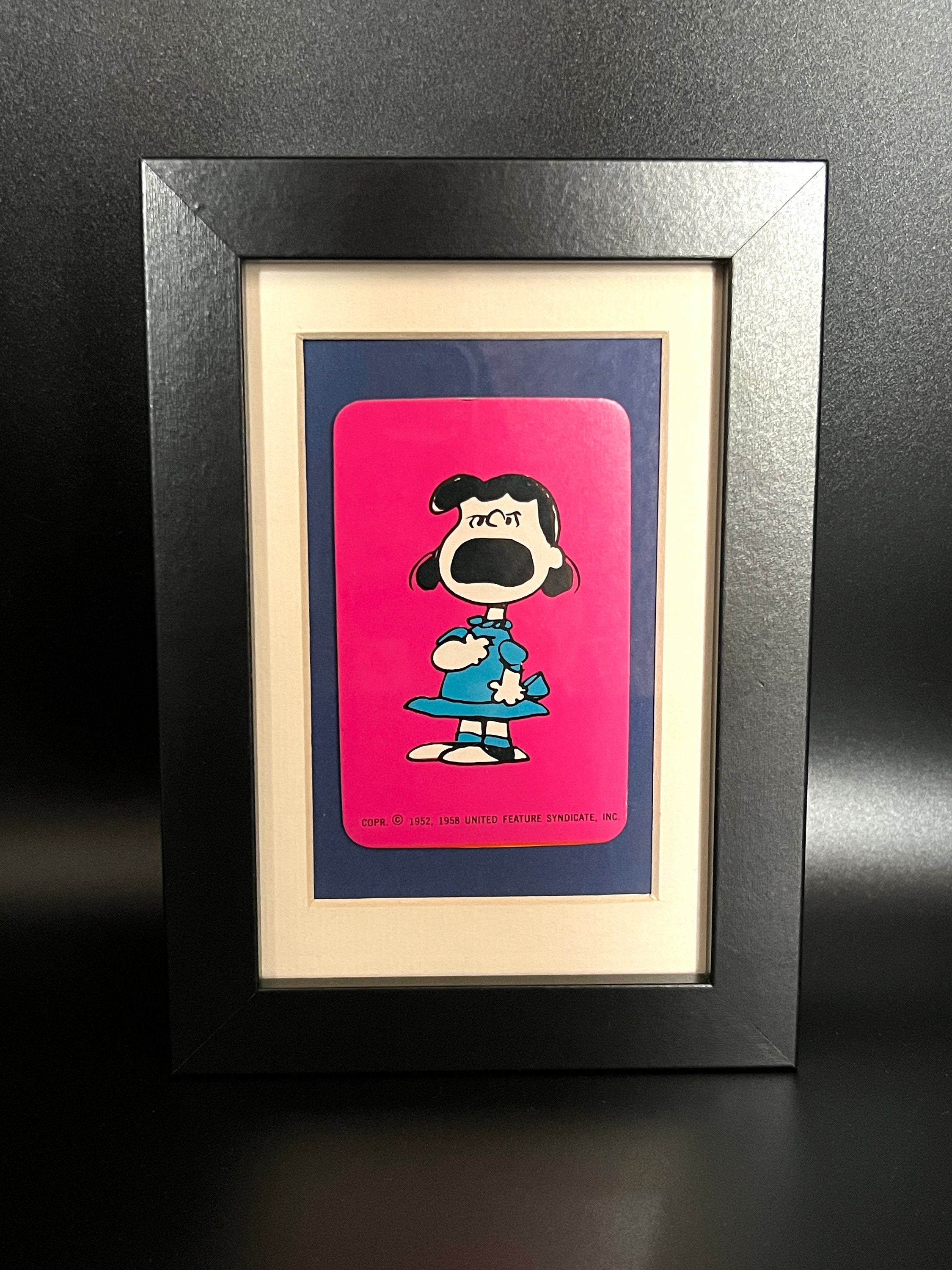 Snoopy Peanuts Hand-made Blank Greetings Card Vintage Playing Card ...