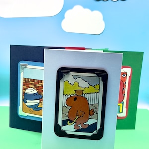 Mr Men Vintage Playing Cards Greetings Card BBC Children's TV Roger ...