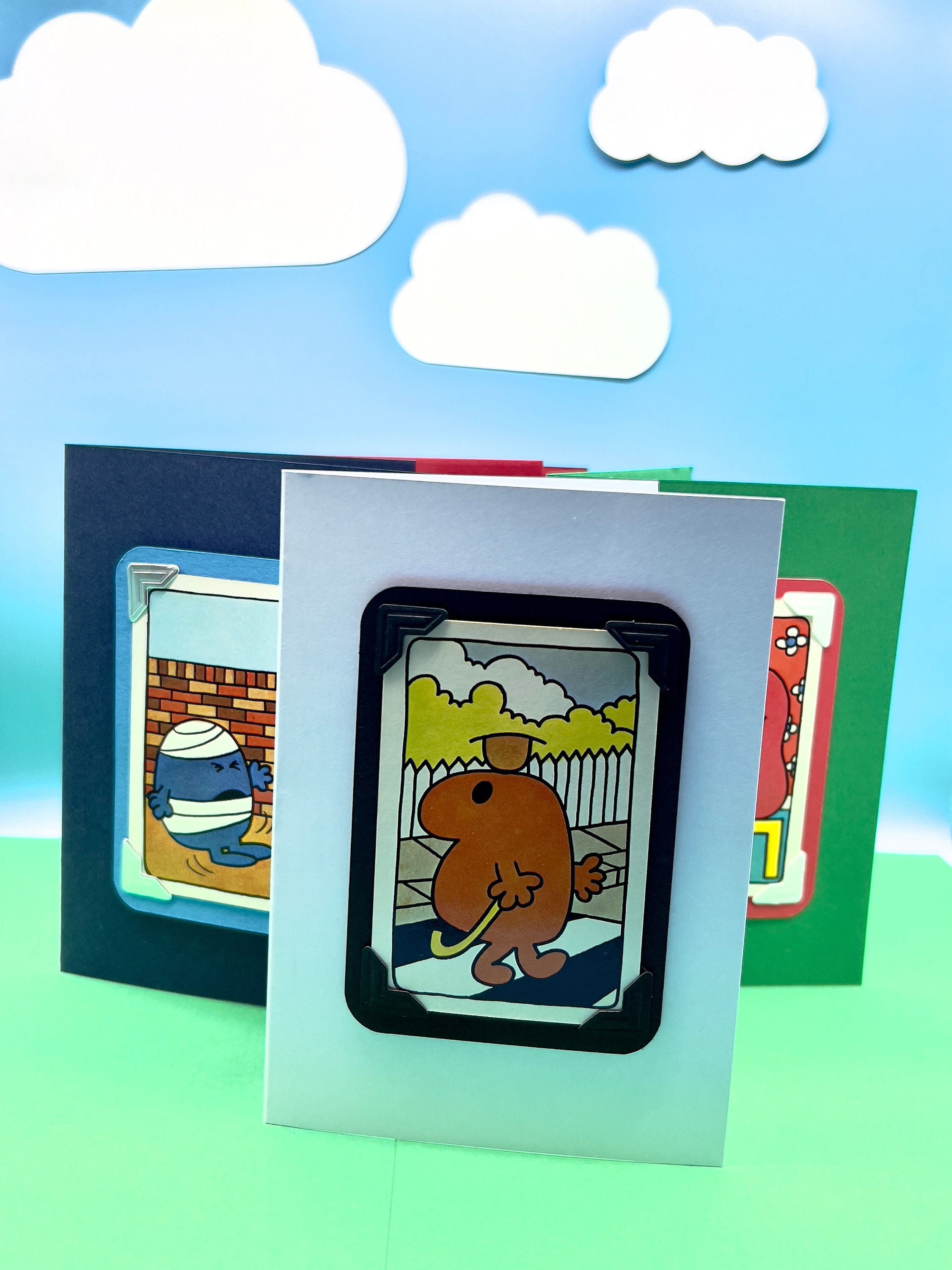 Mr Men Vintage Playing Cards Greetings Card BBC Children's TV Roger ...