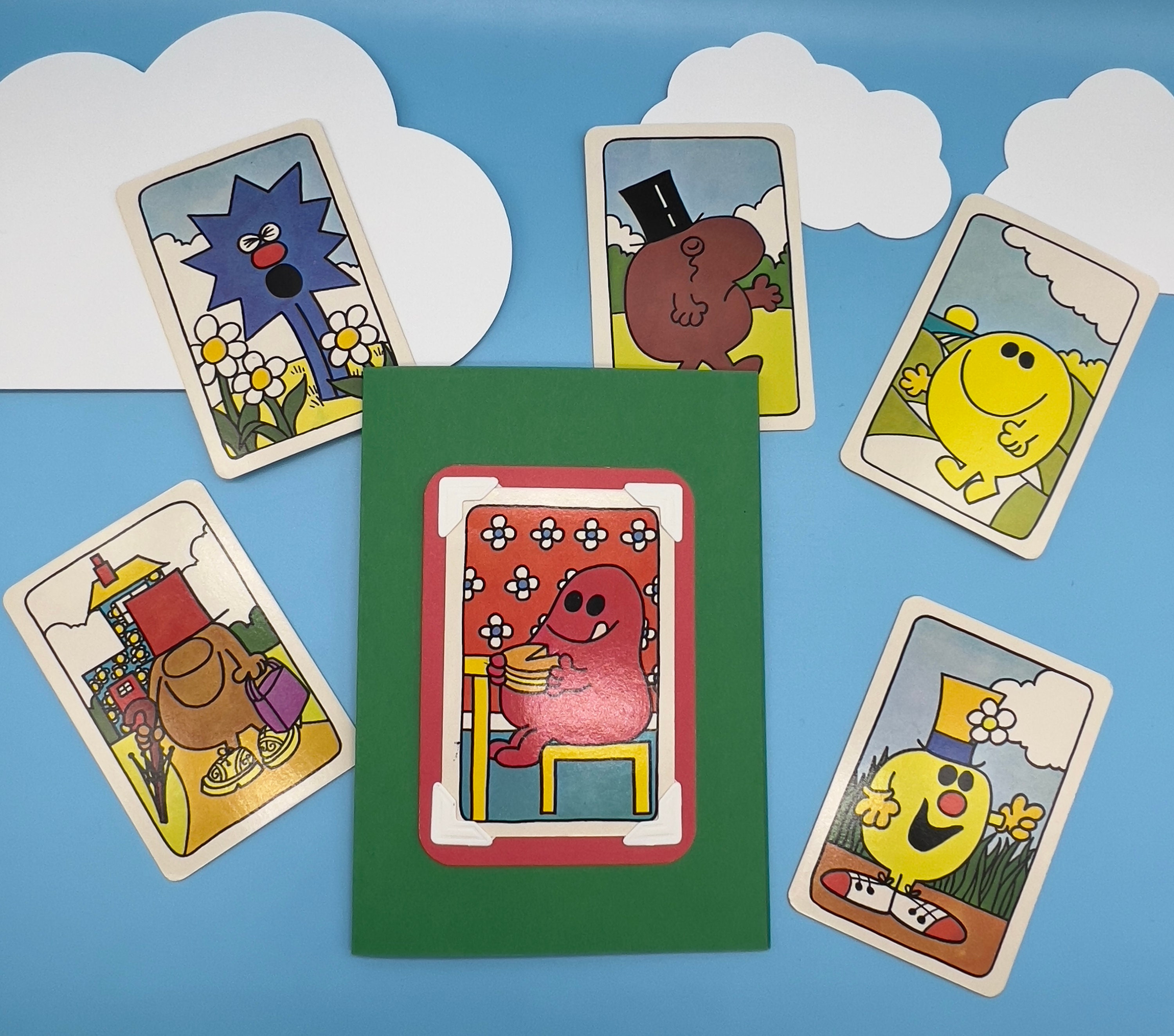 Mr Men Vintage Playing Cards Greetings Card BBC Children's TV Roger ...
