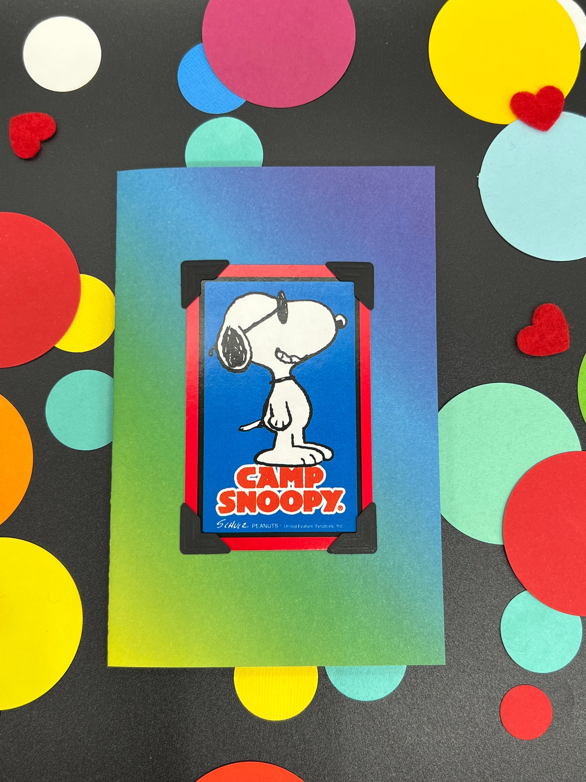 Camp Snoopy Vintage Playing Cards Rainbow Greetings Card Pride - Etsy