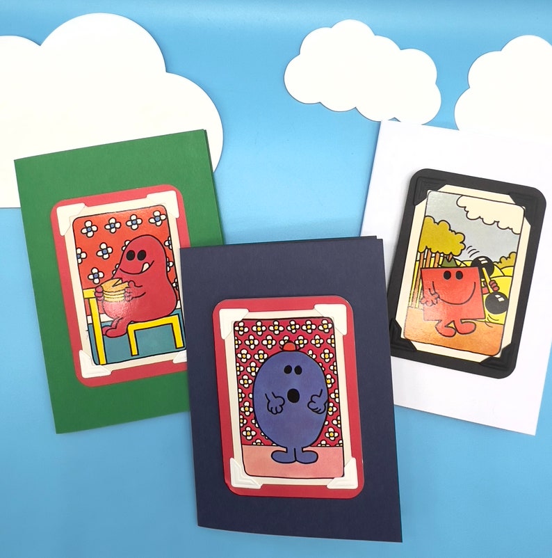 Mr Men Vintage Playing Cards Greetings Card BBC Children's - Etsy